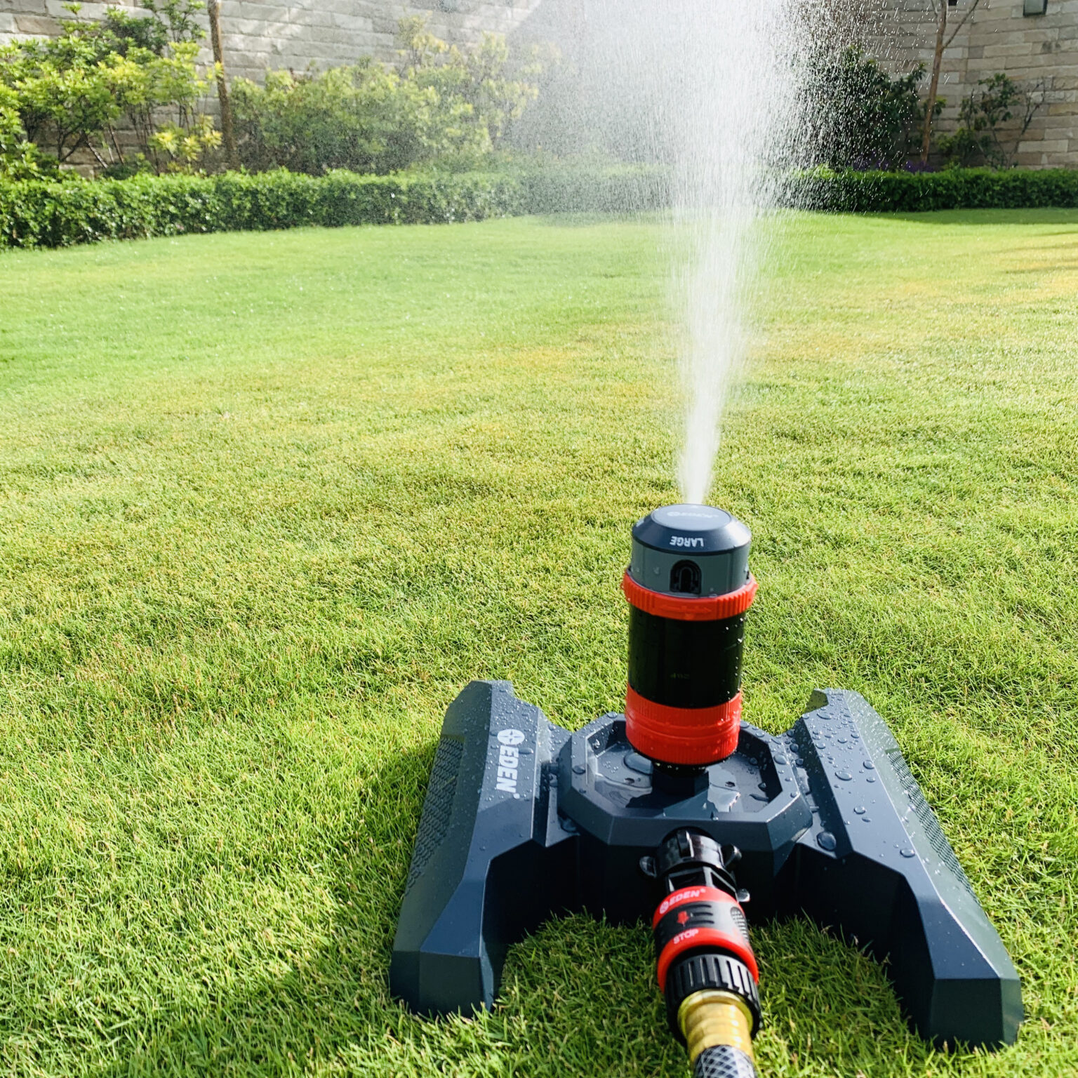 4-Pattern Mobile Rotary Gear Drive Sprinkler - Eden Garden