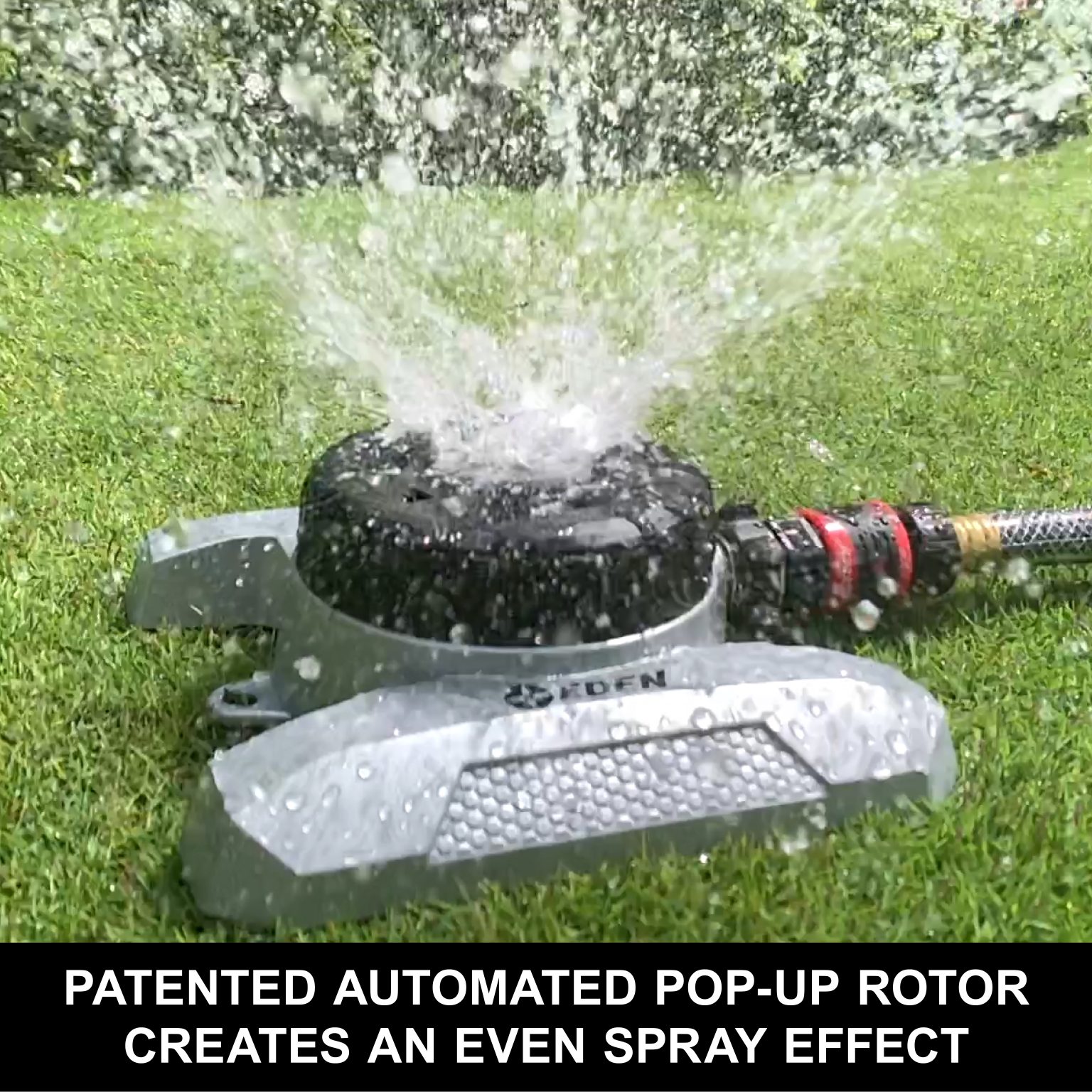 Metal 9-Pattern Turret Lawn Sprinkler - Eden Garden