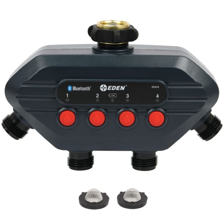 4-Zone Bluetooth Smart Water Hose Timer - Eden Garden
