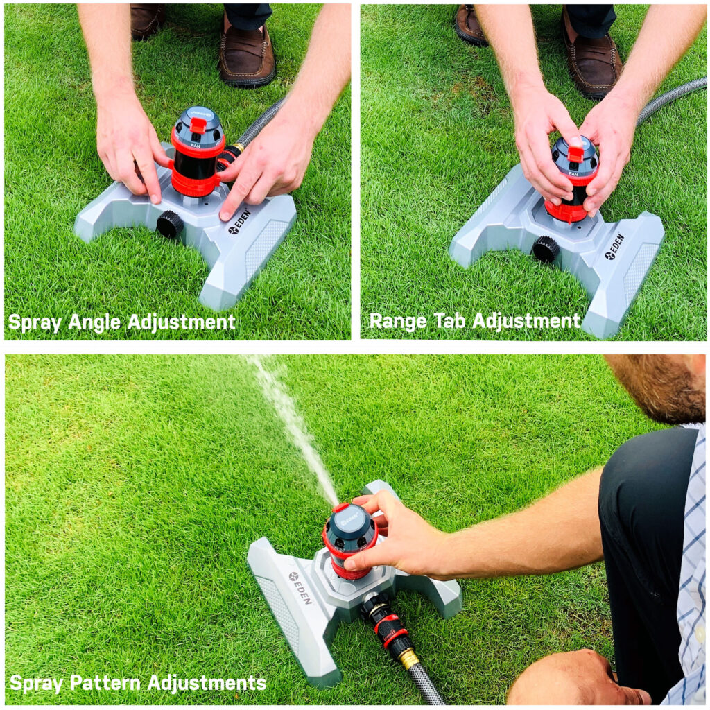 6-Pattern Rotary Gear Drive Sprinkler Head - Eden Garden