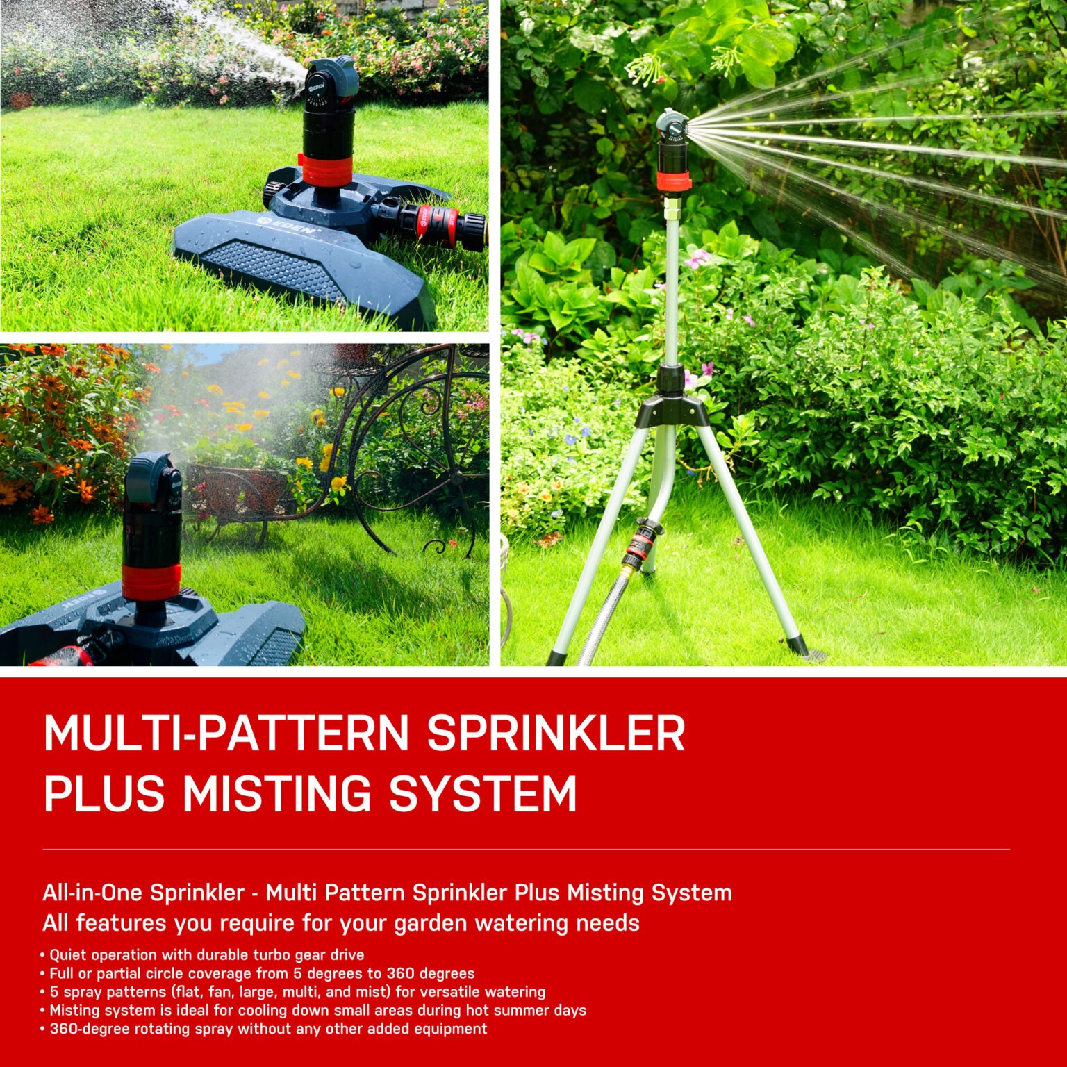 5-Pattern Rotary Sprinkler Head - Eden Garden