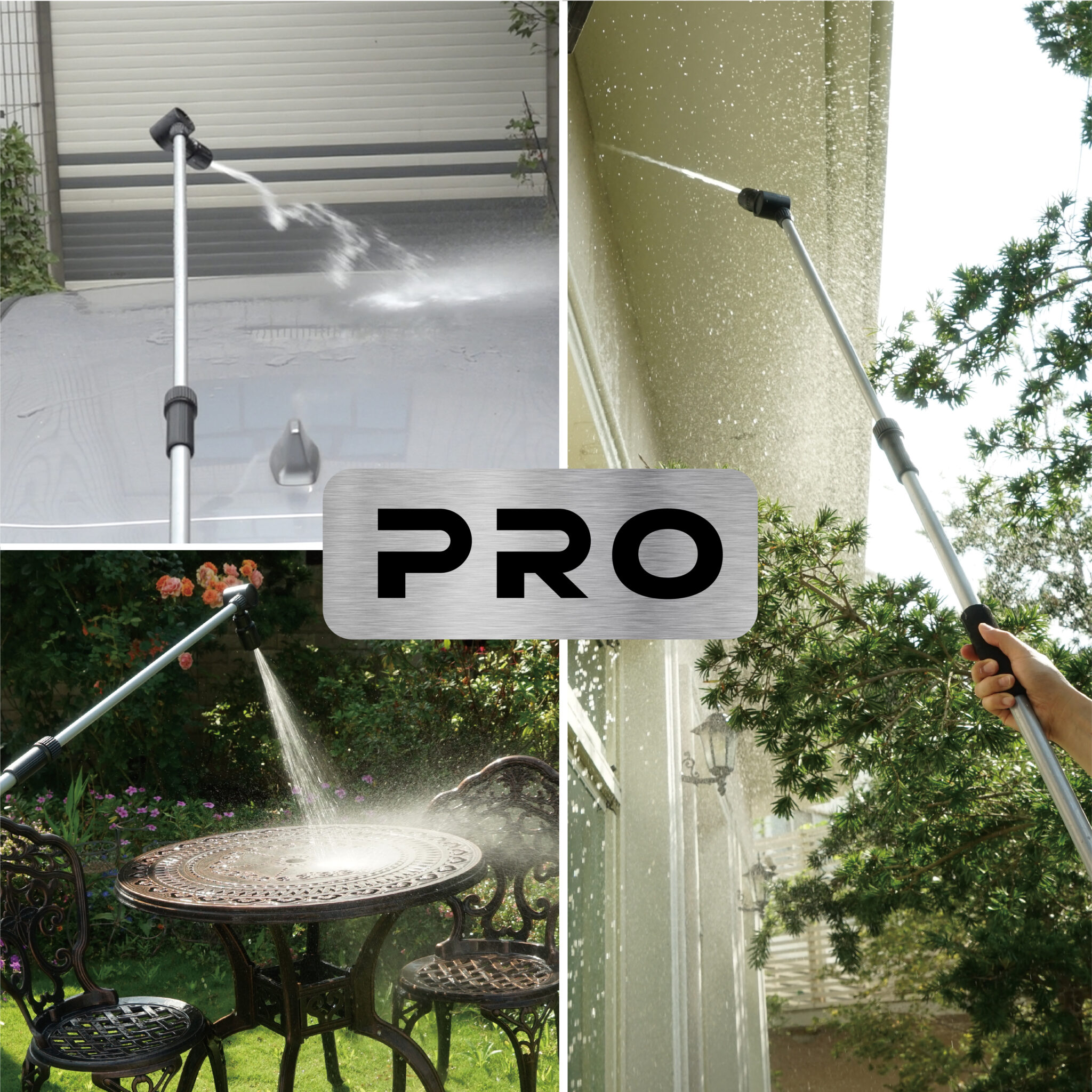 PRO Metal 4-Pattern Thumb-Control Turbo Extension Watering Wand - Eden ...