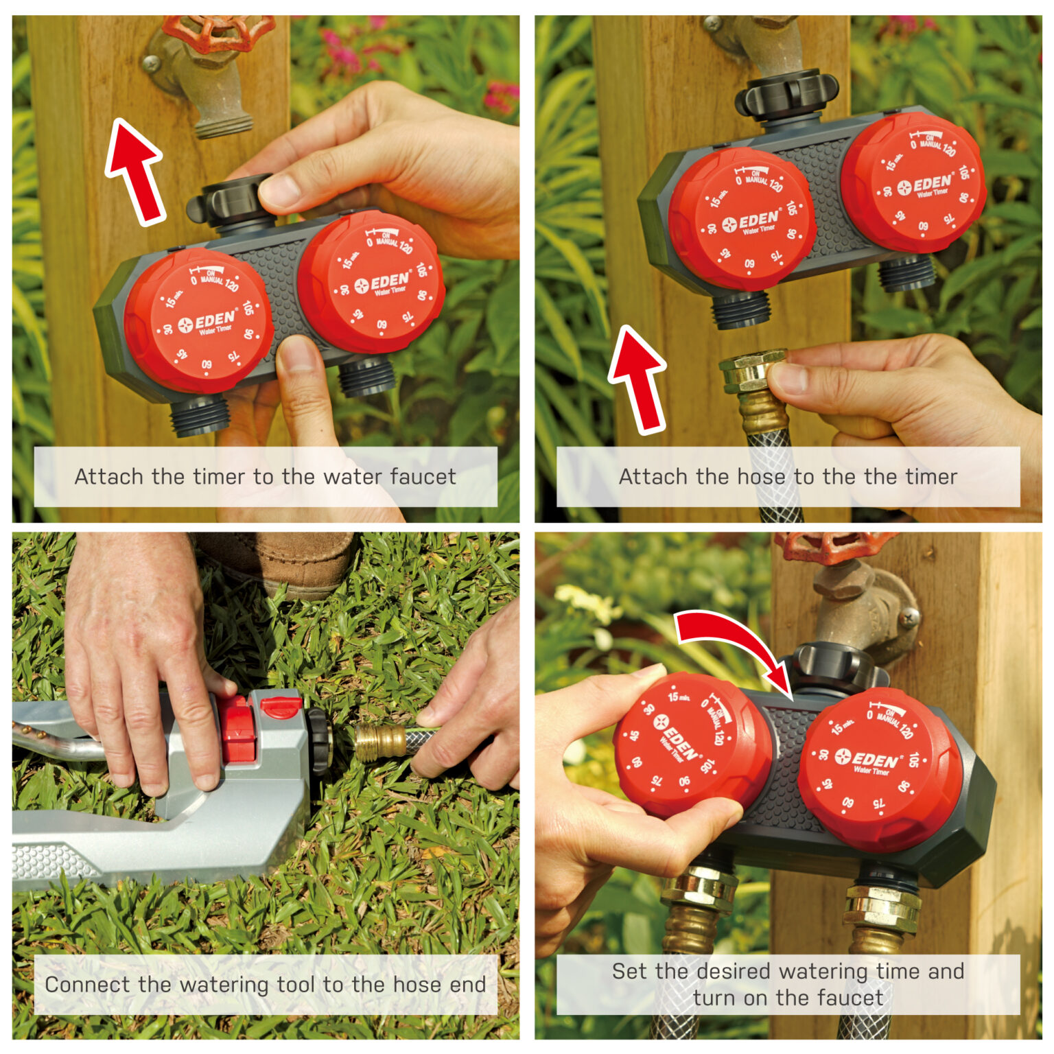 2-Zone Mechanical Water Timer - Eden Garden