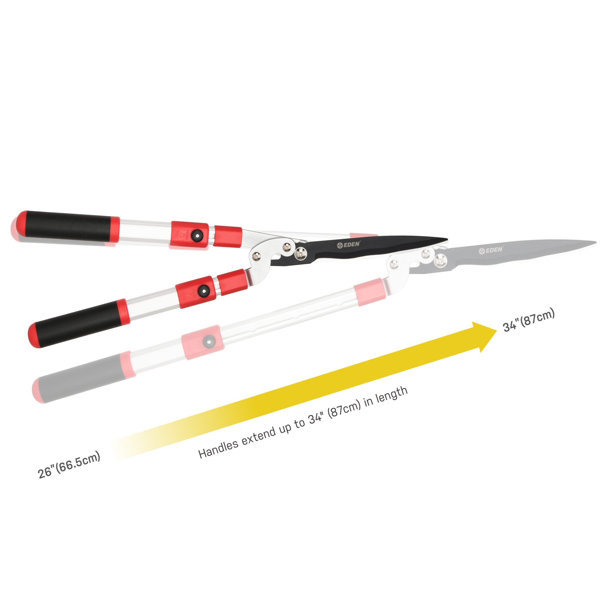 Extendable Hedge Shears with Wavy Blade - Eden Garden