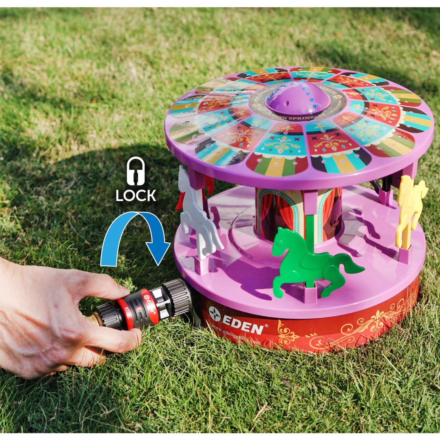 Pink Revolving Sprinkler - Eden Garden