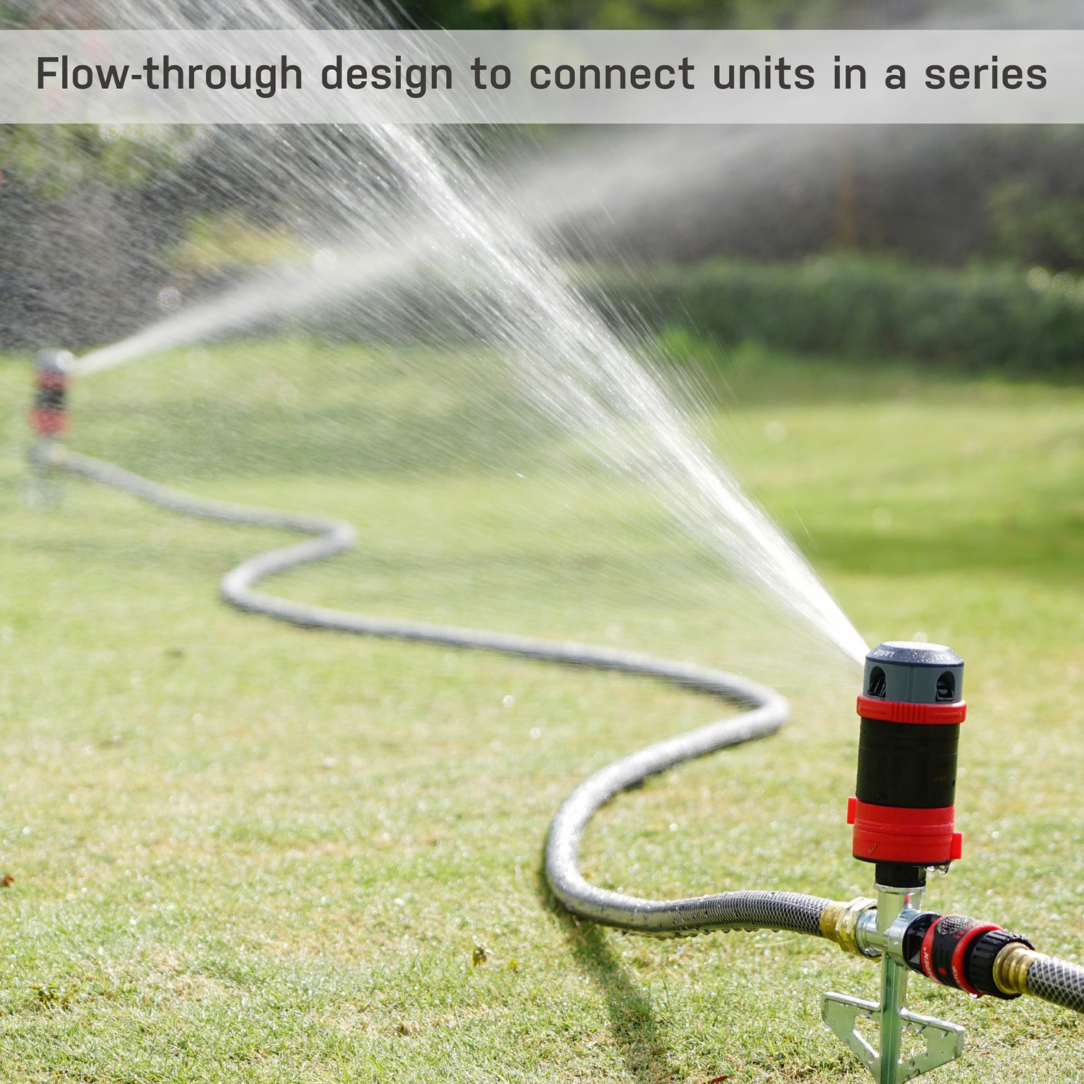 4-Pattern Rotary Gear Drive Sprinkler with Step Spike - Eden Garden